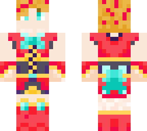 meeps magical girl but Nether (TM) | Minecraft Skin