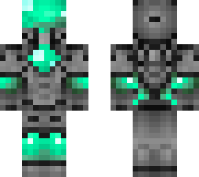 Terraria vortex armor | Minecraft Skin