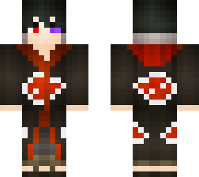 Akatsuki Sasuke with Rinnegan | Minecraft Skin