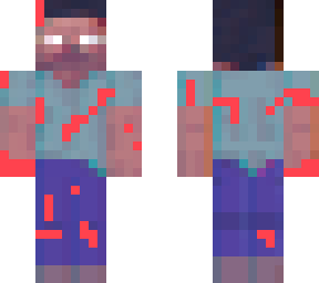 Glitched Steve with blind eyes | Minecraft Skin