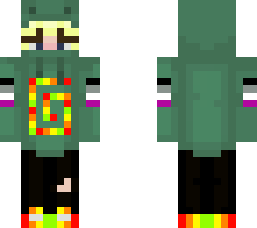 me but with karl jacobs frog hoodie | Minecraft Skin
