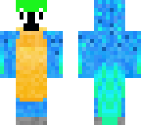 Blue Parrot / Macaw | Minecraft Skin