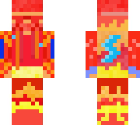 Elemental red gamer | Minecraft Skin