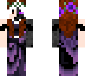 Half ender-girl | Minecraft Skin