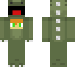 Zac in dino costume | Minecraft Skin