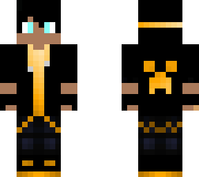 Black and Gold darker skin | Minecraft Skin