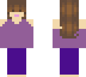 brunette girl//eyes covered | Minecraft Skin