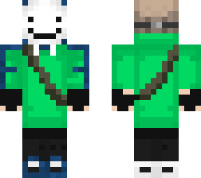 Dream Speedrun Outfit with bunny slippers | Minecraft Skin