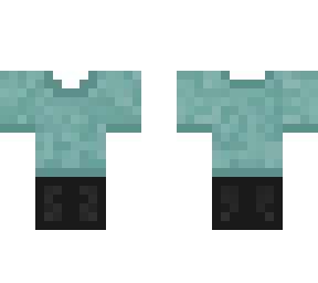 Light blue shirt. (Template) | Minecraft Skin