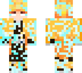 LIGHTNING GOD ZENITSU | Minecraft Skin