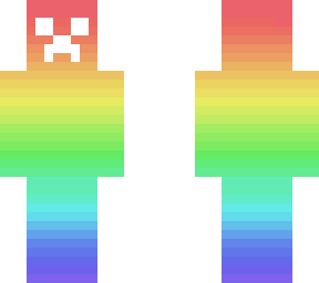 Rainbow Creeper Minecraft Skins