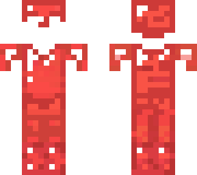 Ruby Armour Template | Minecraft Skin