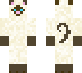 Cute Siamese Cat | Minecraft Skin