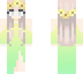 green and yellow kayla | Minecraft Skin