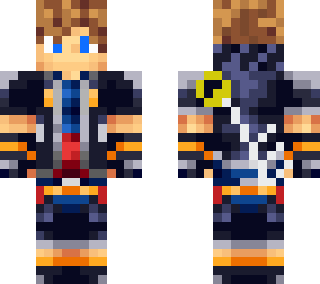 Sora with Keyblade | Minecraft Skin