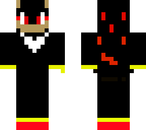 shadow the hedgehog | Minecraft Skins