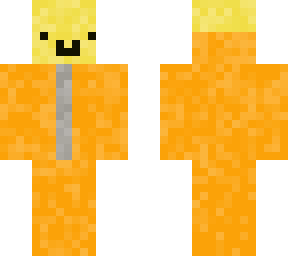 Smiley orange onesie | Minecraft Skin
