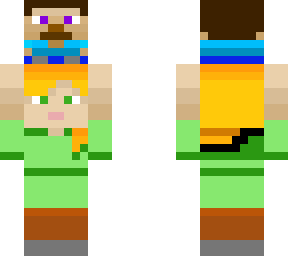 steve carrying alex | Minecraft Skins