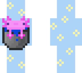pixel art axolotl | Minecraft Skins