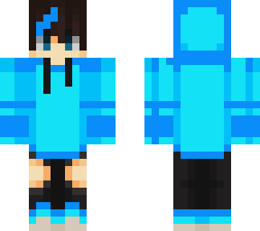 Blue Gamer Boy | Minecraft Skin