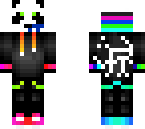 Demon Slayer Panda RGB | Minecraft Skin