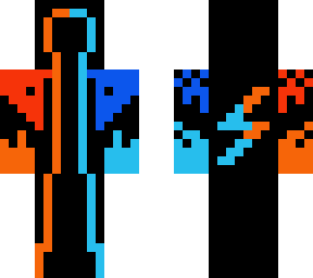 Fire and water | Minecraft Skin