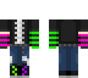 emo scene skeleton base | Minecraft Skin