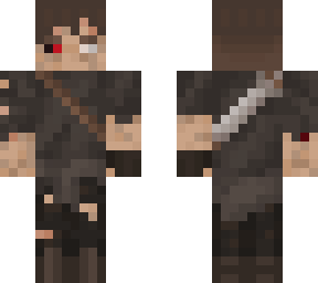 half human half zombie | Minecraft Skin