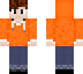 Orange Hoodie | Minecraft Skin