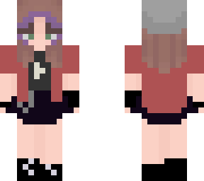 emo girl (base by edenthedoll) unshaded | Minecraft Skin