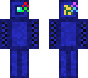 Blue Cyborg Robot | Minecraft Skin