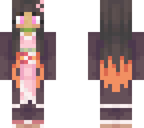 brown nezuko | Minecraft Skin