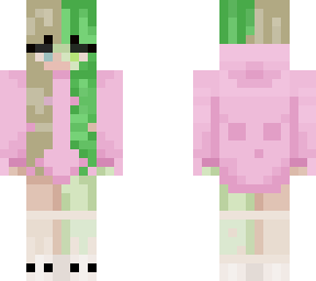 Half slime girl | Minecraft Skin