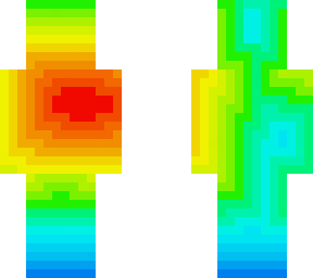 Rainbow Kid With Cheesey Lumps | Minecraft Skin