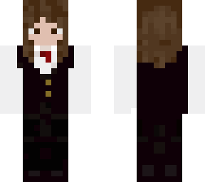 Brunet wearing waistcoat | Minecraft Skin