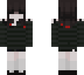 green stripe sweater with leg warmers | Minecraft Skin