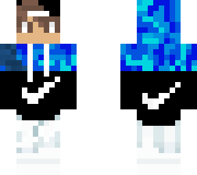 Nike boy blue brown eyes | Minecraft Skin