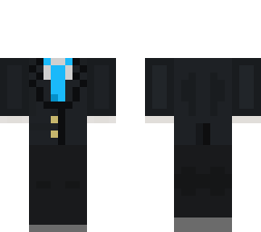 Suit CYAN TIE | Minecraft Skin