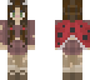 a pretty green eyed lady bug | Minecraft Skin