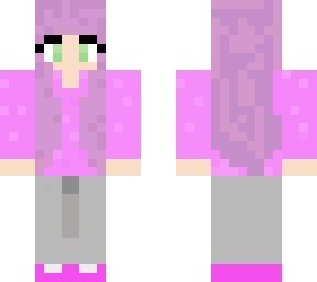 Cute Pink Girl | Minecraft Skin