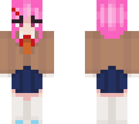 Doki Doki Literature Club! Natsuki | Minecraft Skin