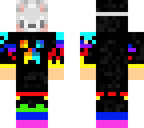 my skin wearing an fox mask | Minecraft Skin