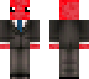 red man in suit | Minecraft Skin