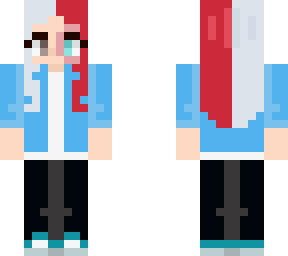 Female todoroki(remake) | Minecraft Skin