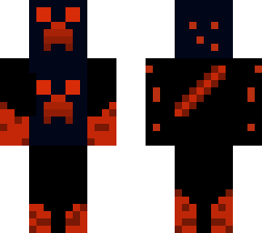 red creeper gamer | Minecraft Skin