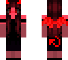 Red Demon Girl Minecraft Skins