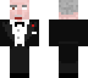Drippy Old Man with Tailcoat / Tuxedo | Minecraft Skin