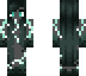 Glowing Green Veins | Minecraft Skin