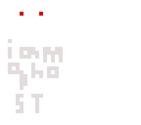 Ghost white red eyes | Minecraft Skin