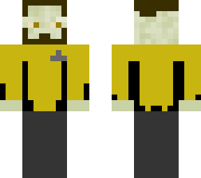 Lieutenant Commander Data w/ removeable beard | Minecraft Skin
